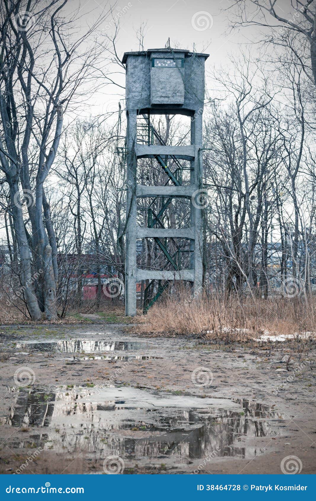Gun Tower on the Historic Westerplatte Peninsula Stock Photo - Image of ...