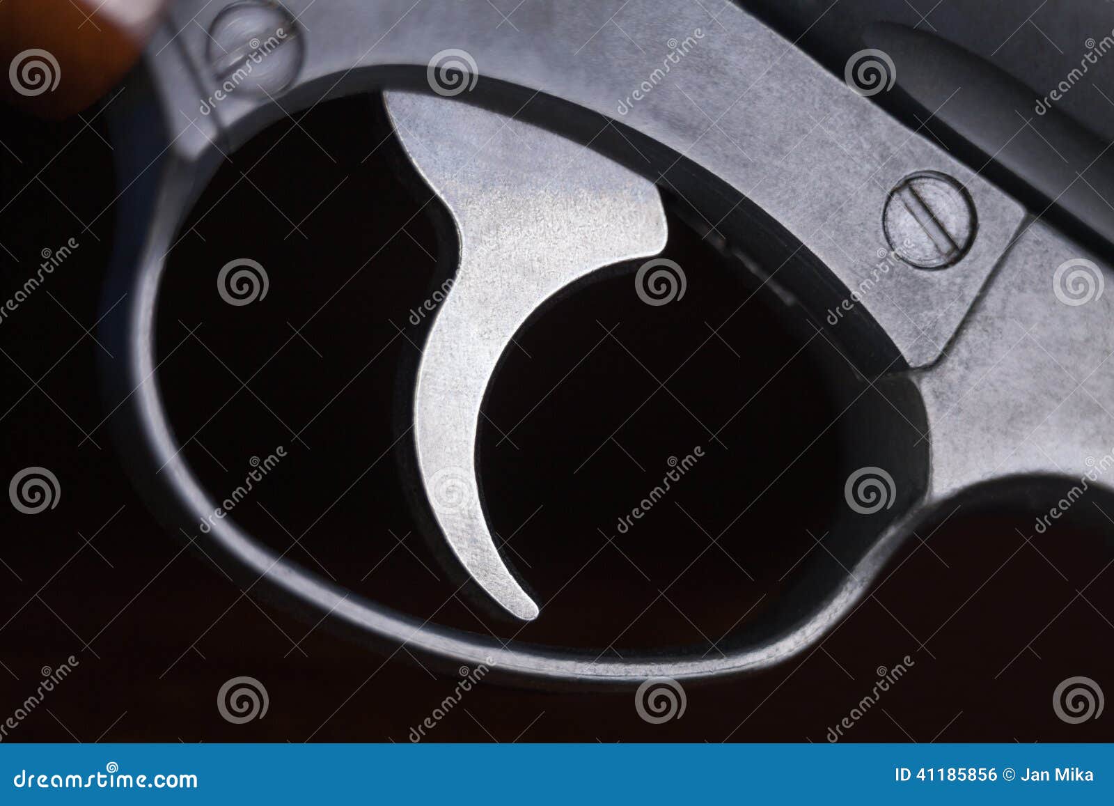 Gun trigger stock photo. Image of revenge, pistol, closeup - 41185856