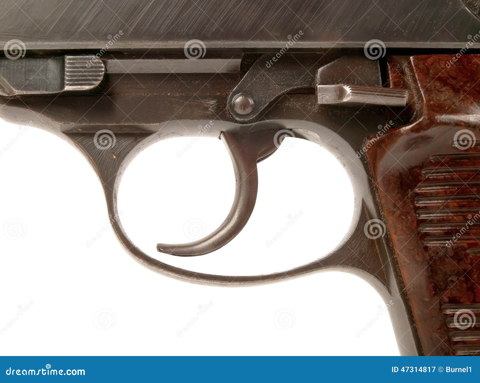 Gun trigger stock image. Image of brown, handgun, trigger - 47314817