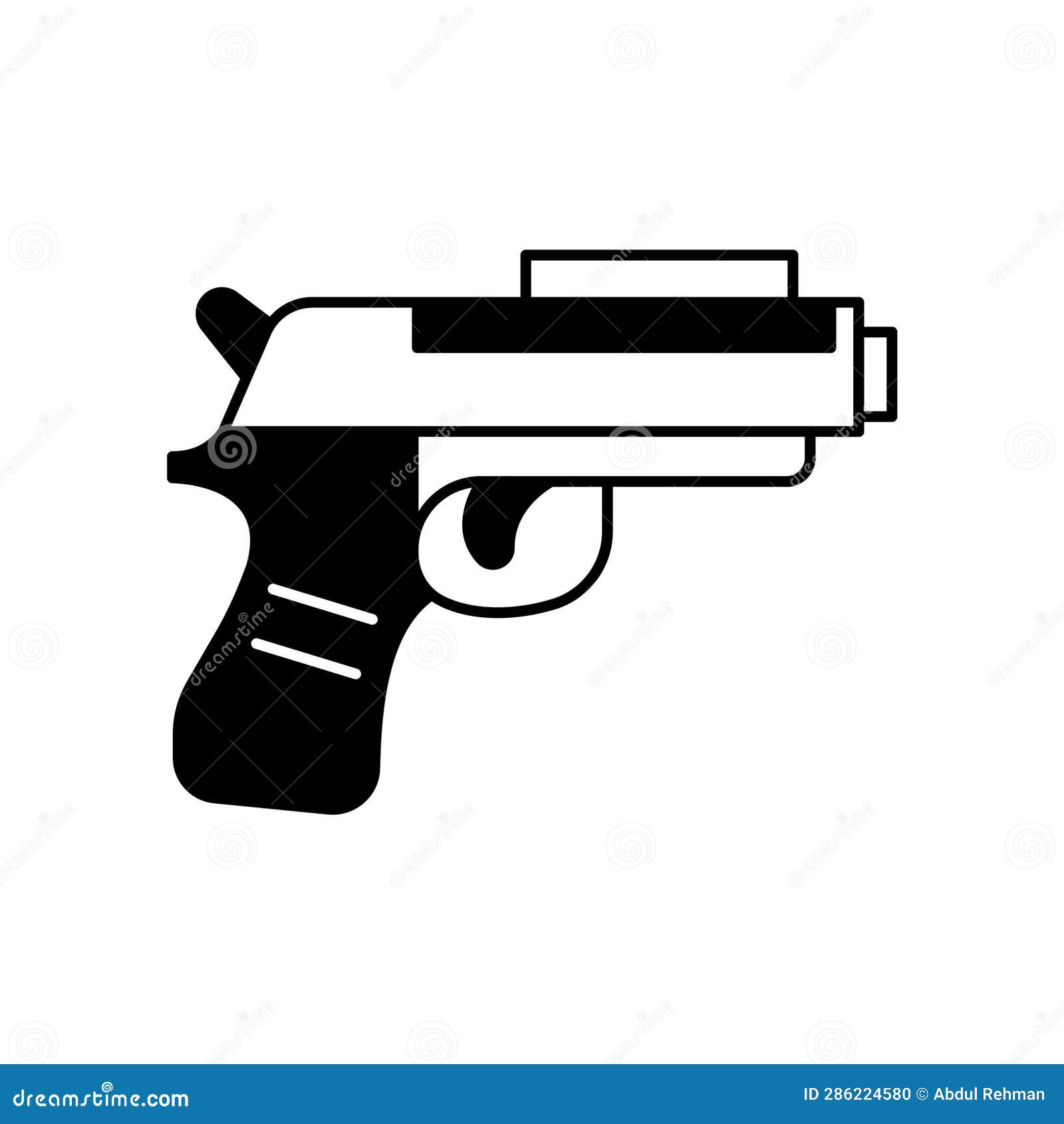 Gun Vector Icon Which Can Easily Modify or Edit. Stock Vector ...