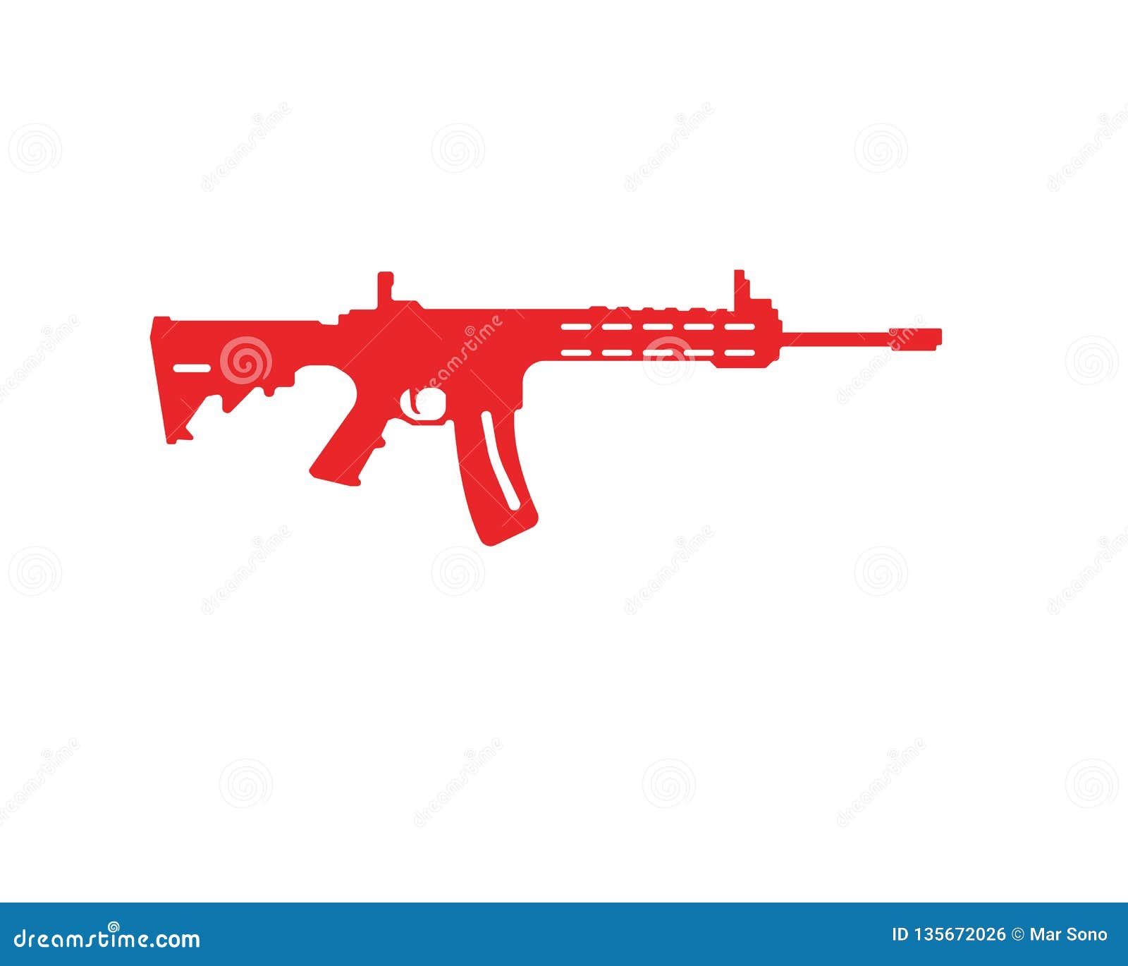 Gun Vector Symbol Templates Stock Vector - Illustration of automatic ...
