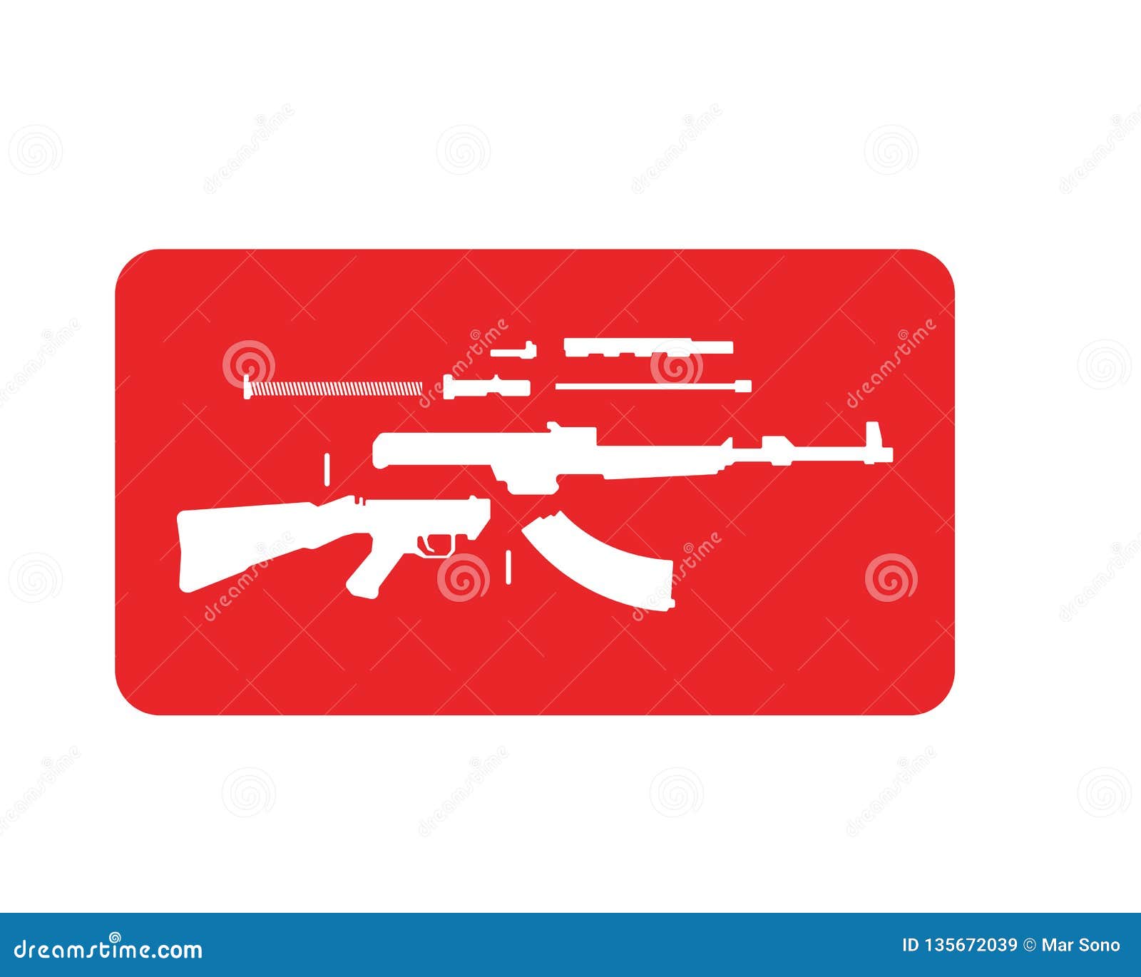 Gun Vector Symbol Templates Stock Vector - Illustration of abstract ...