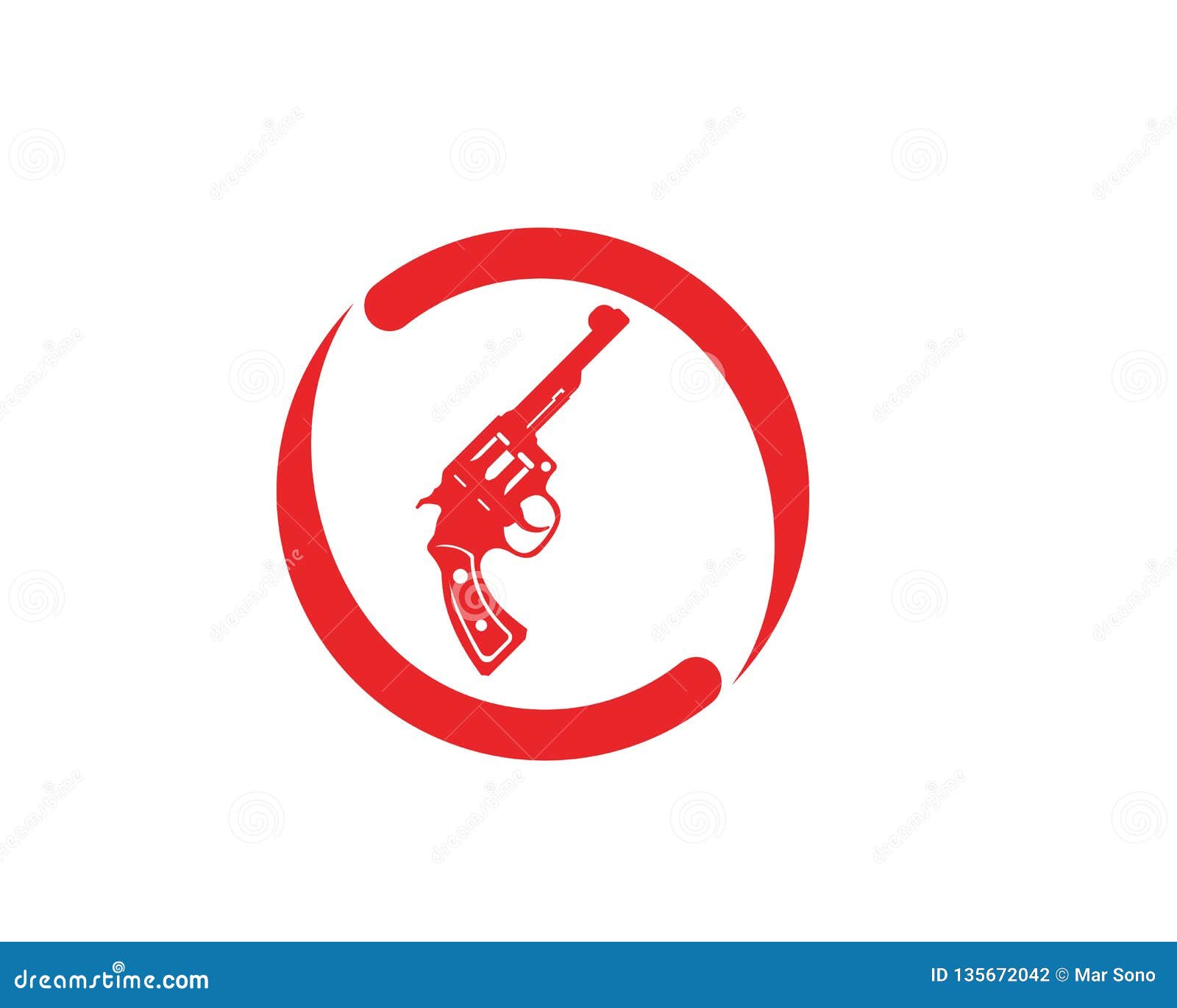 Gun Vector Symbol Templates Stock Vector - Illustration of long, bullet ...