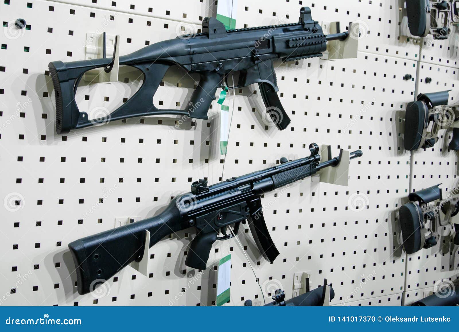 Gun wall rack with rifles stock photo. Image of colt - 141017370