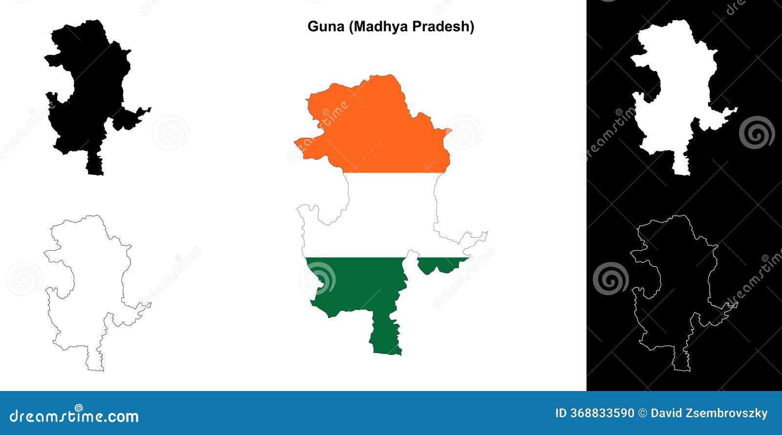 Guna District Madhya Pradesh State, Gwalior Division, Republic Of India ...