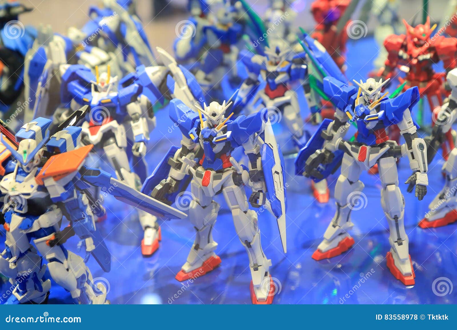 Gundam scale plastic model editorial stock photo. Image of robot - 83558978