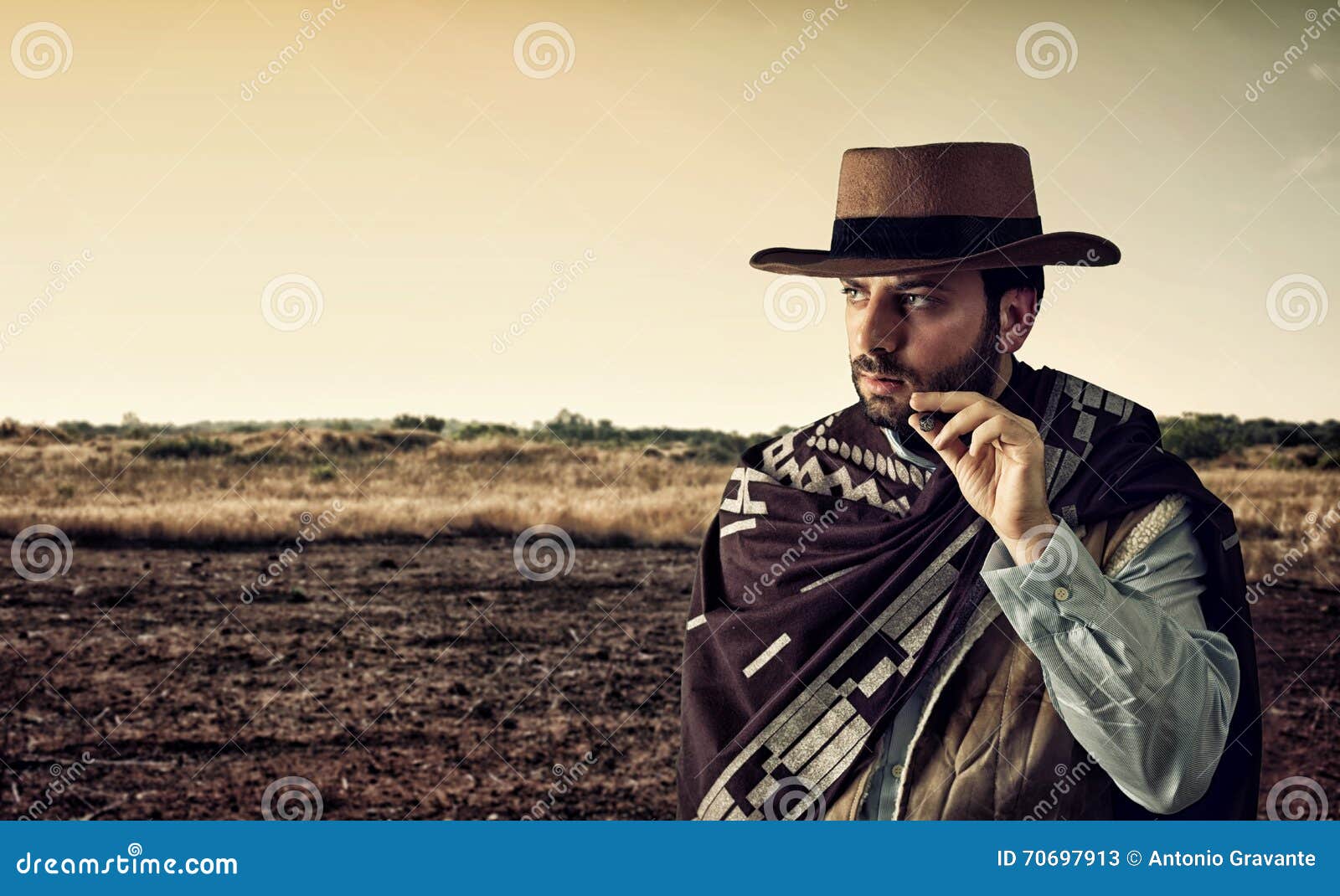 Gunfighter Of The Wild West Stock Image - Image of clothing, saloon ...