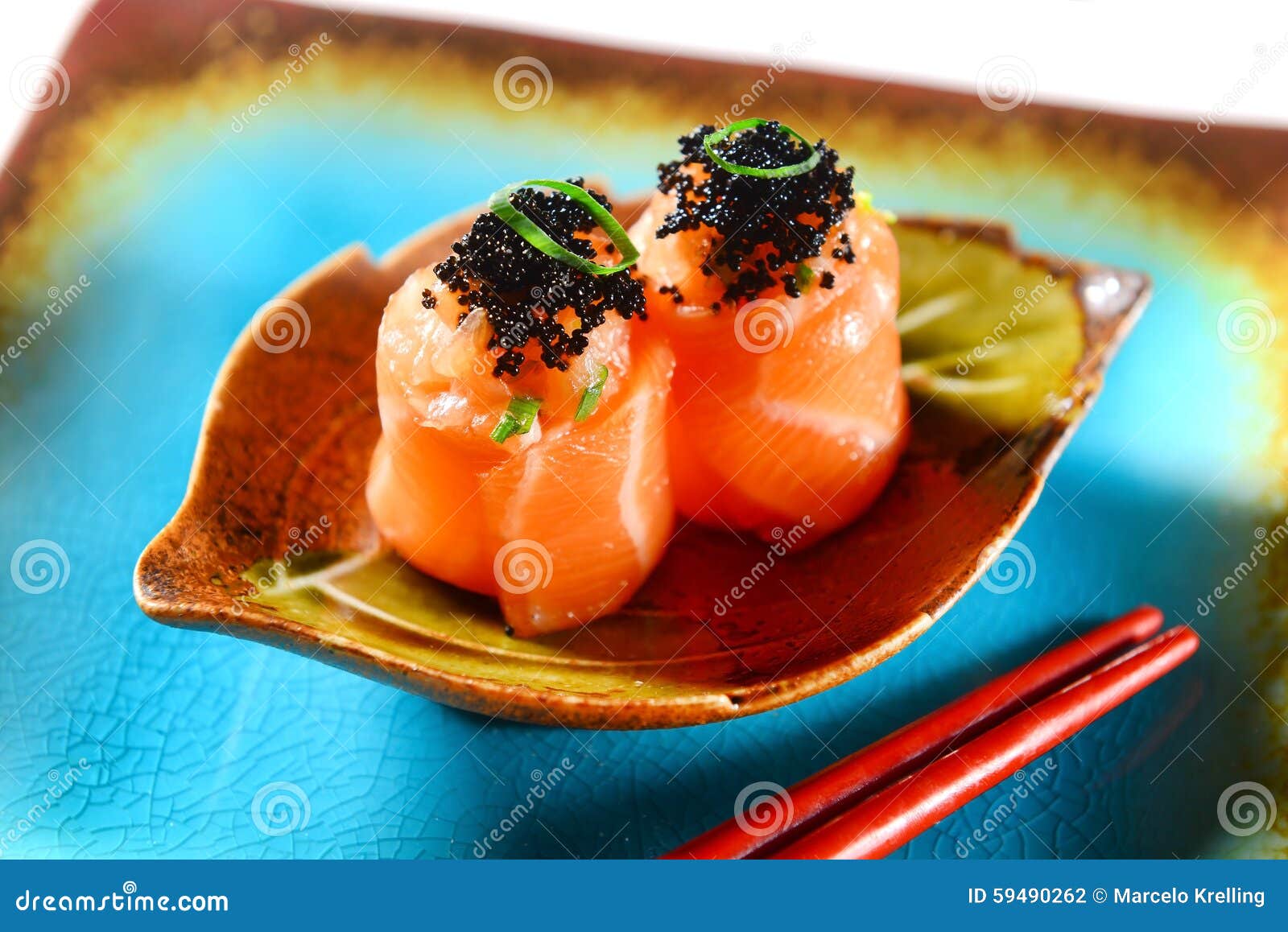 Gunkan Sushi stock photo. Image of black, lunch, background - 59490262