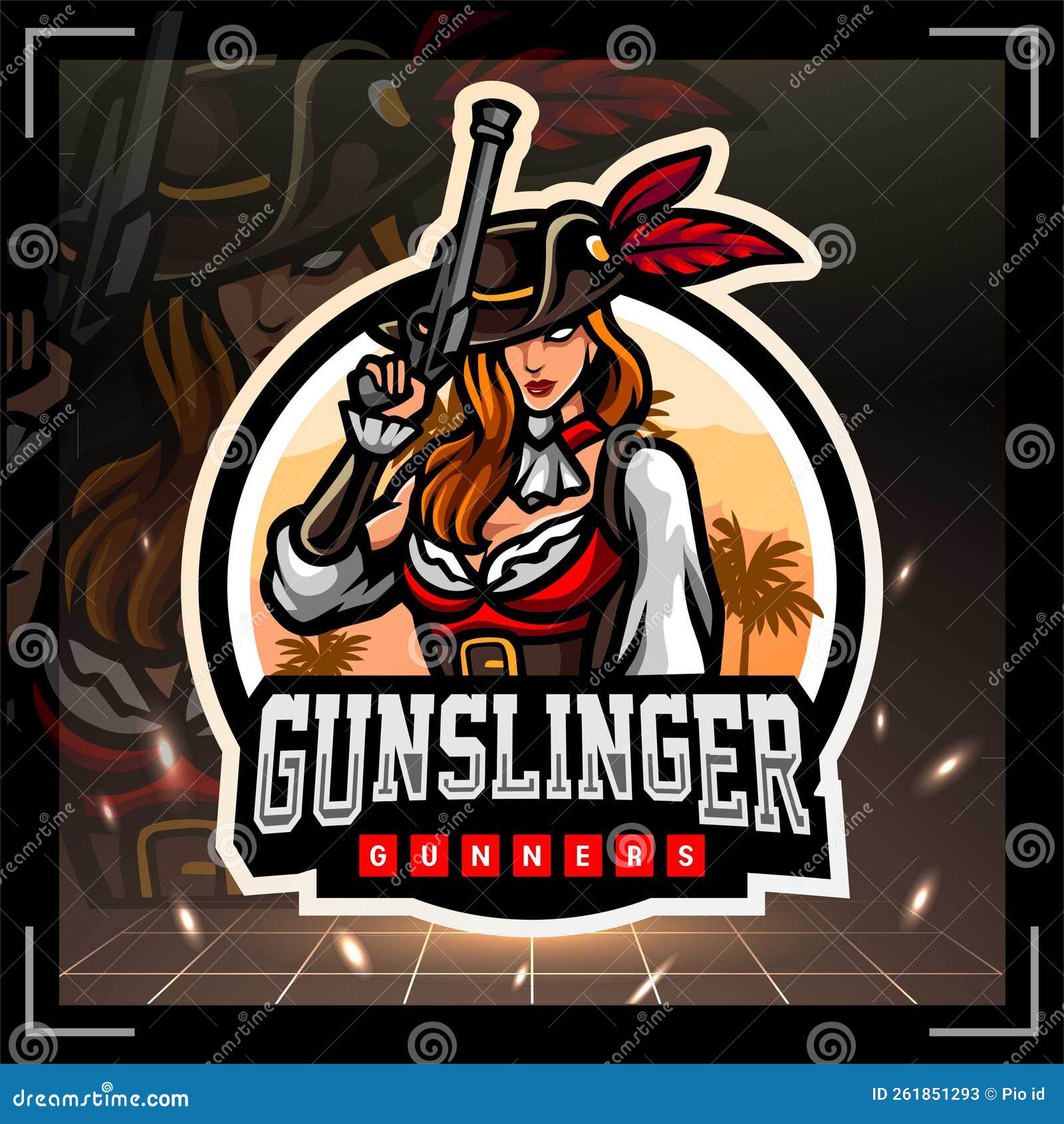 GUNNERS High School Mascots Stock Vector - Illustration of brand ...