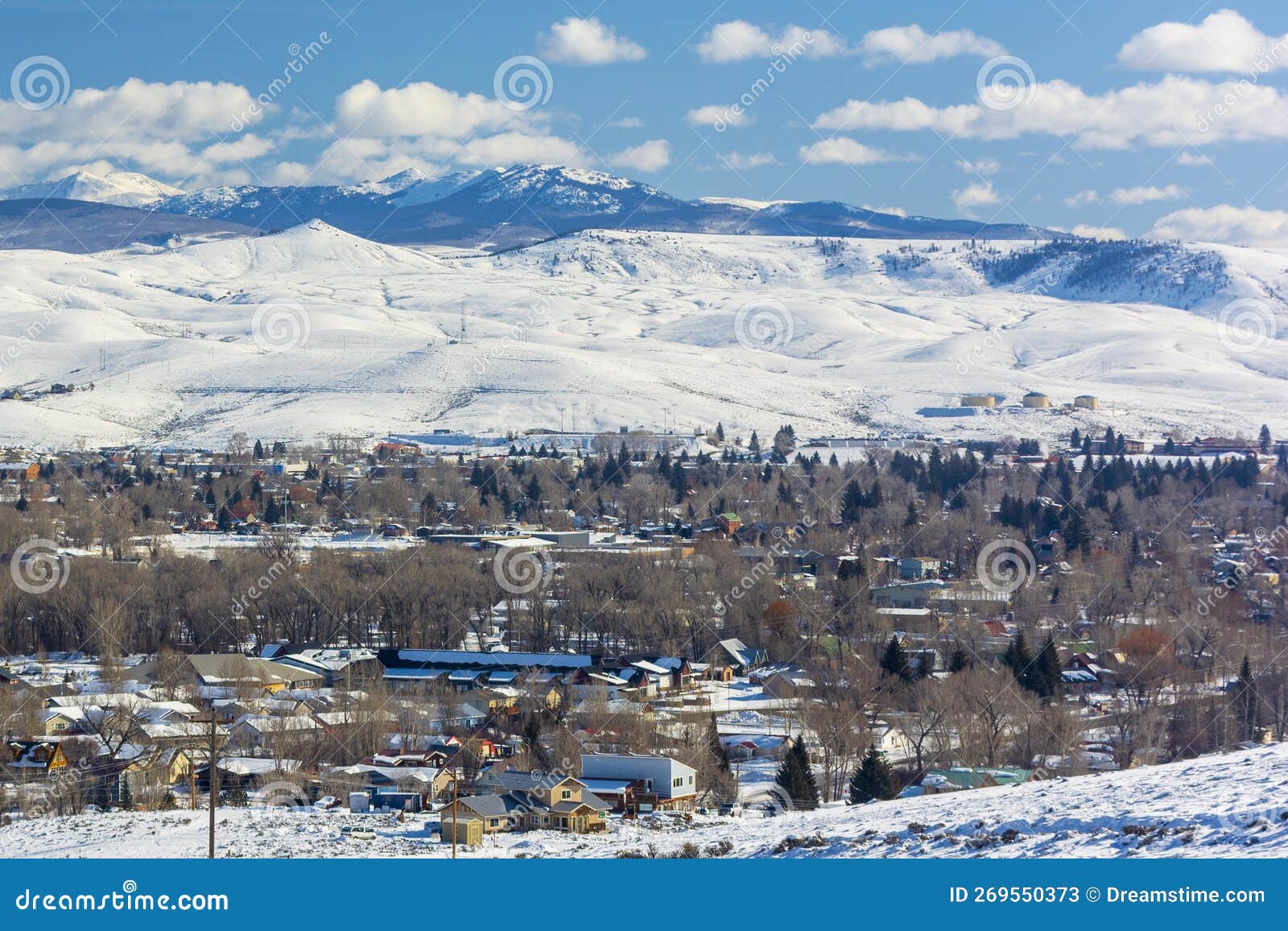 Gunnison, Colorado on a Sunny Winter Day Stock Image - Image of ...