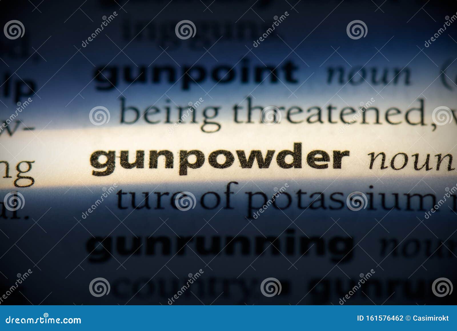 Gunpowder stock photo. Image of printed, minimal, detail - 161576462