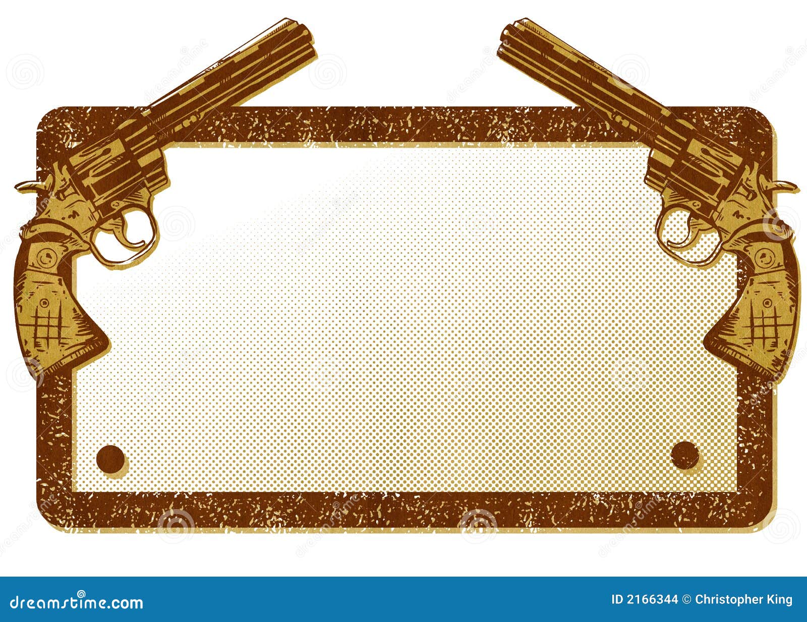Guns And Banner Stock Illustration | CartoonDealer.com #8958193