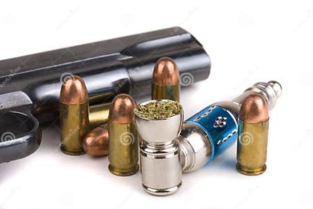 Guns bullets drugs stock image. Image of caliber, guns - 5221527