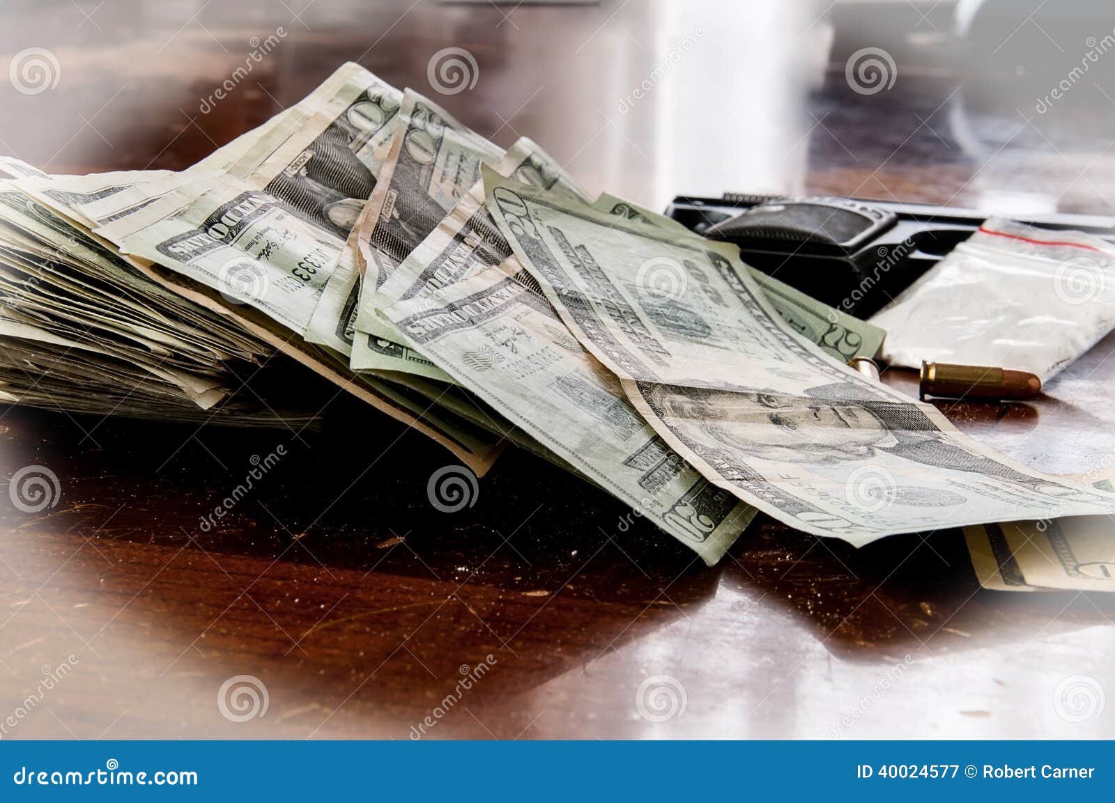 Real Stack Of Drug Money