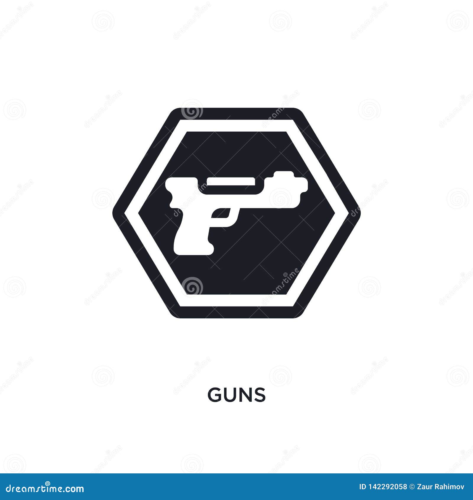 Guns Isolated Icon. Simple Element Illustration from Signs Concept ... Guns Isolated Icon. Simple Element Illustration from Signs Concept ...