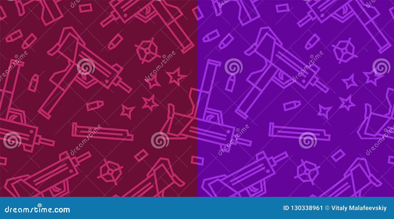 Guns Low Poly Seamless Pattern V2. 2 Versions Stock Vector ... Guns Low Poly Seamless Pattern V2. 2 Versions Stock Vector ...