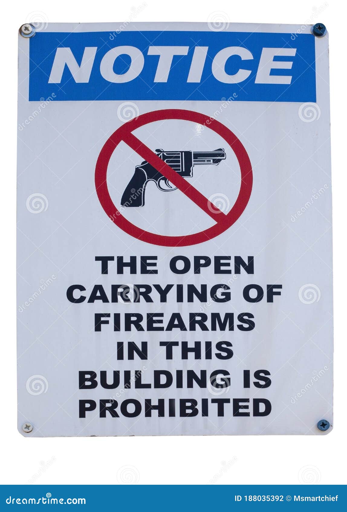 GUNS NOT ALLOWED sign stock photo. Image of forbidden - 188035392