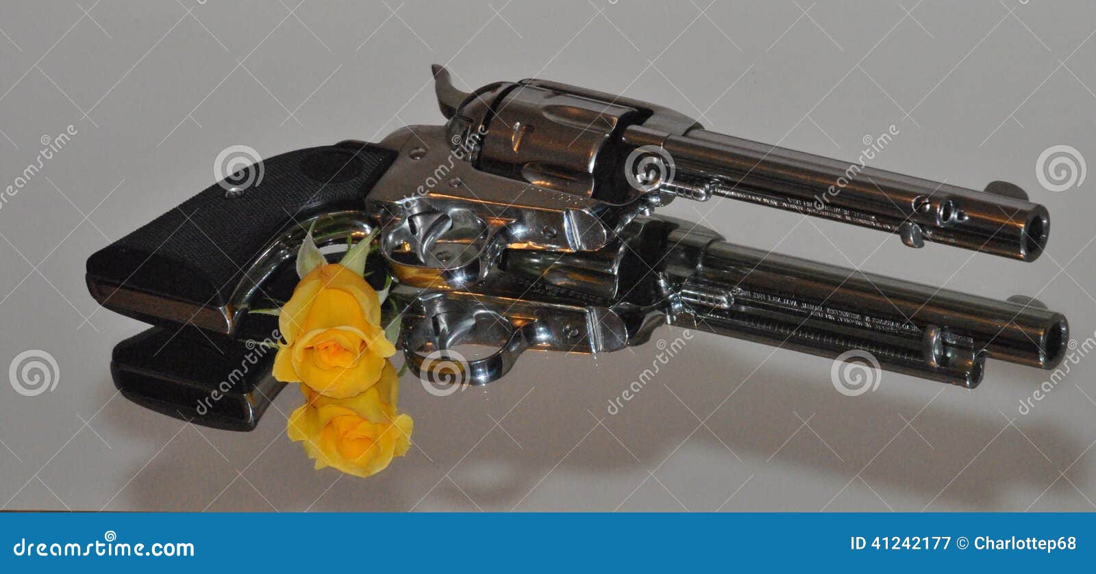 Guns & Roses stock image. Image of western, rose - 41242177