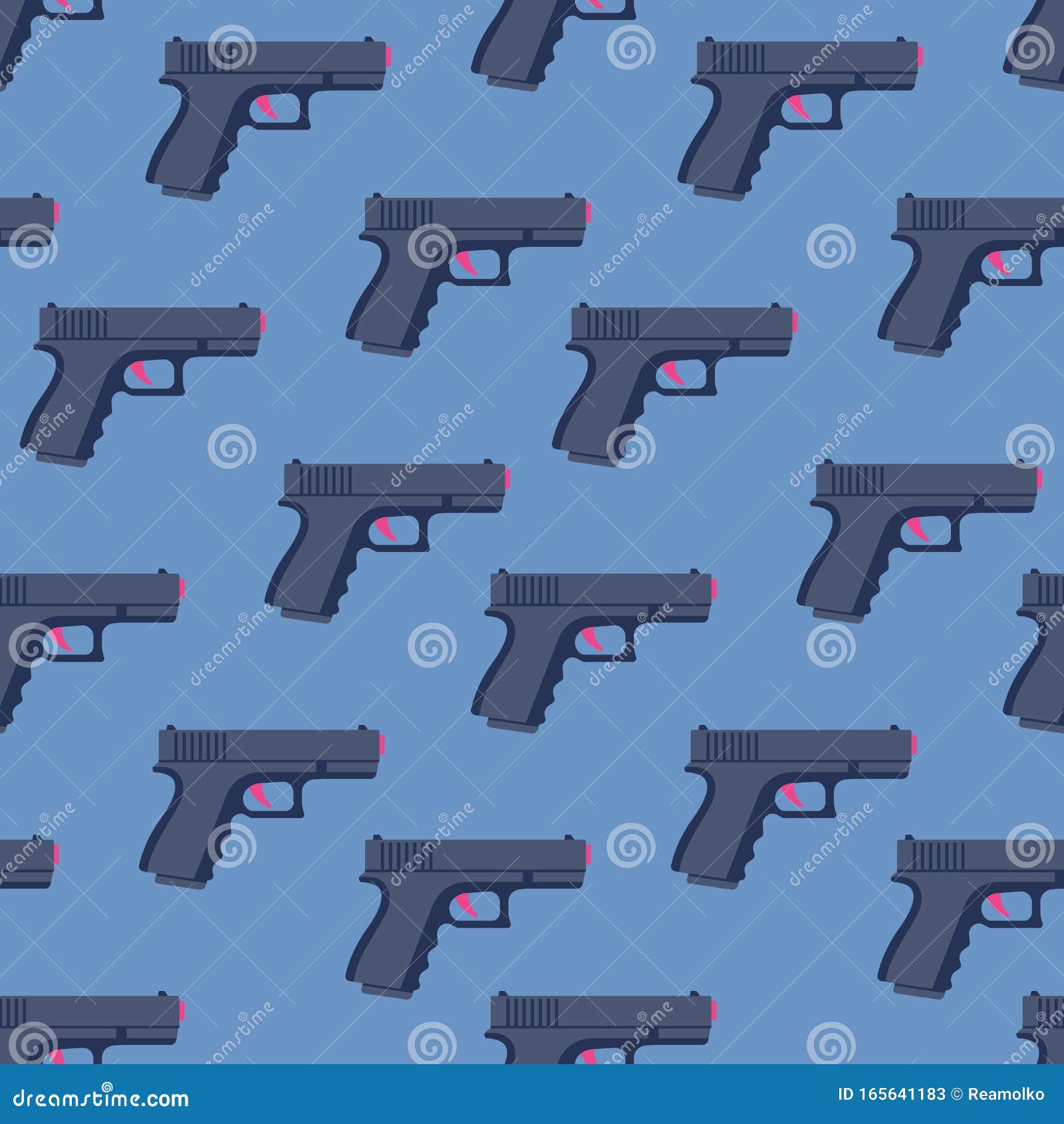 Guns seamless pattern. stock vector. Illustration of vector - 165641183 Guns seamless pattern. stock vector. Illustration of vector - 165641183