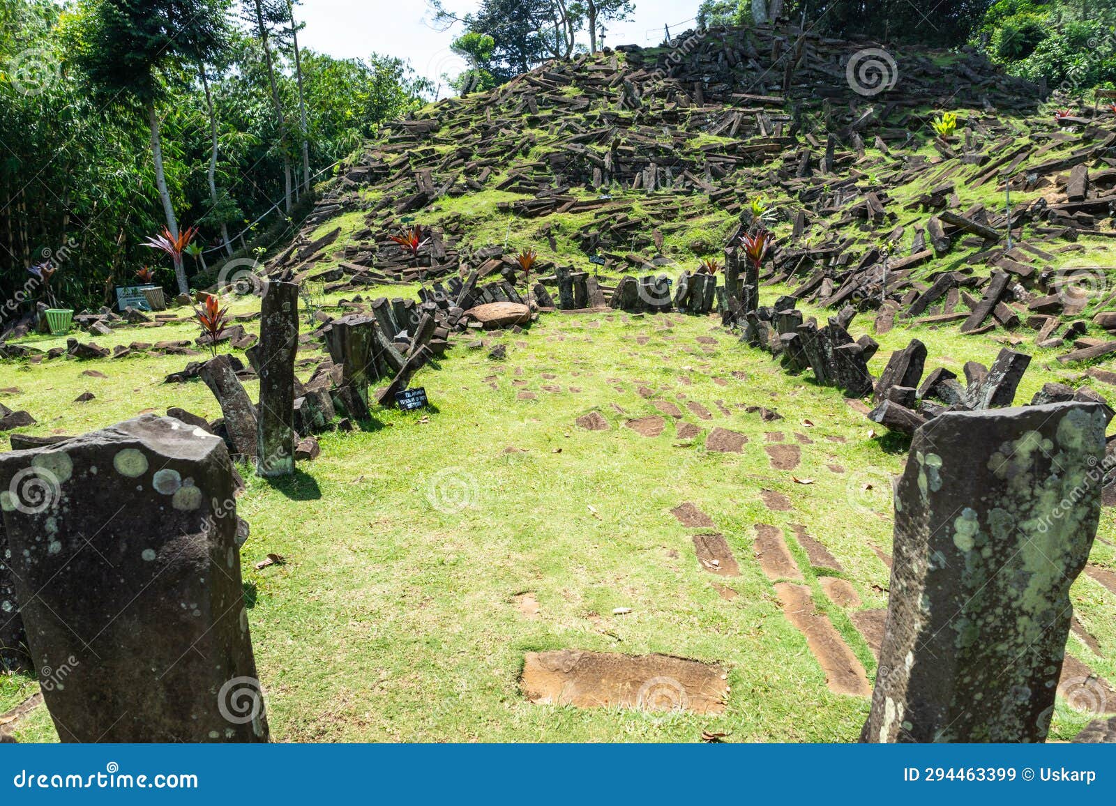 Gunung Padang Megalithic Site in Cianjur, West Java, Indonesia. Stock ...