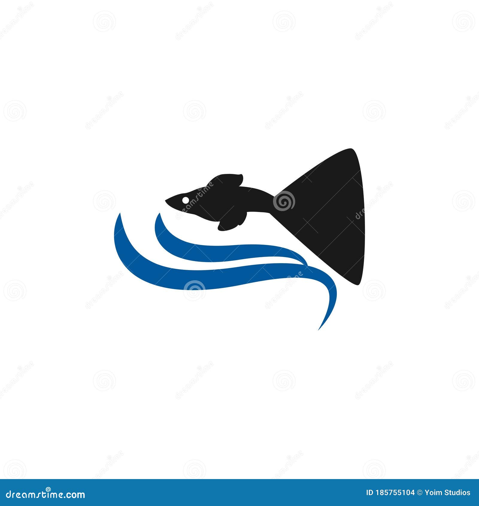 Guppy Fish Vector Design Template Illustration Stock Vector ...