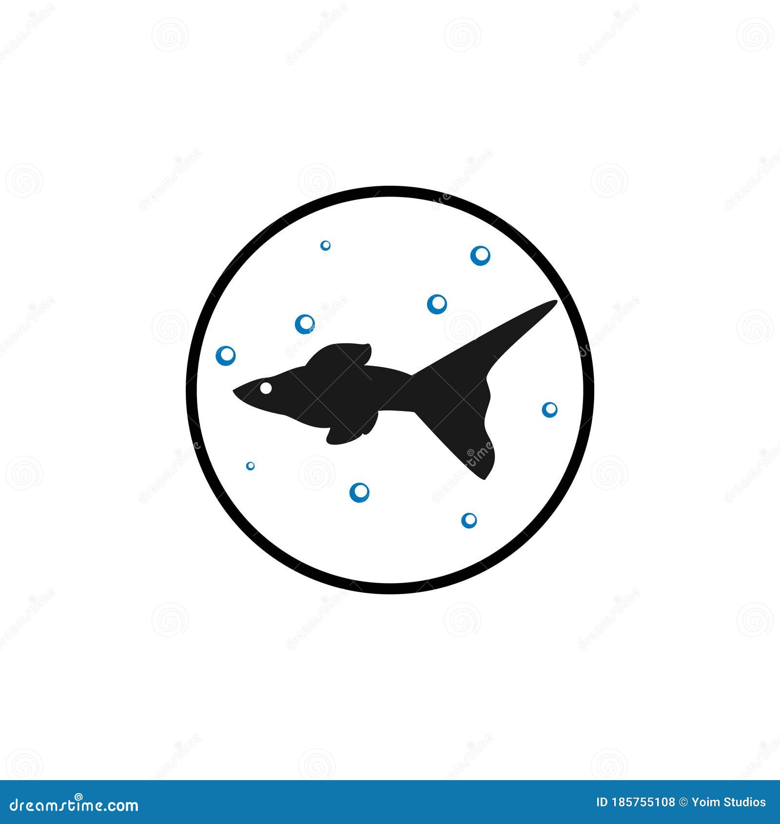 Guppy Fish Vector Design Template Illustration Stock Vector ...