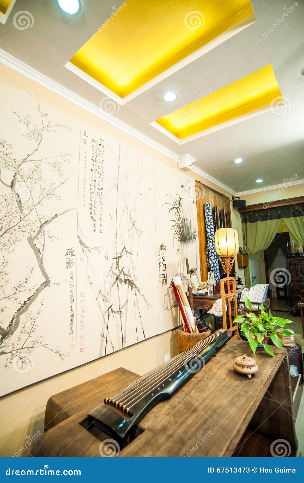 Guqin on the Table in the Room Stock Image - Image of showing, ancient ...