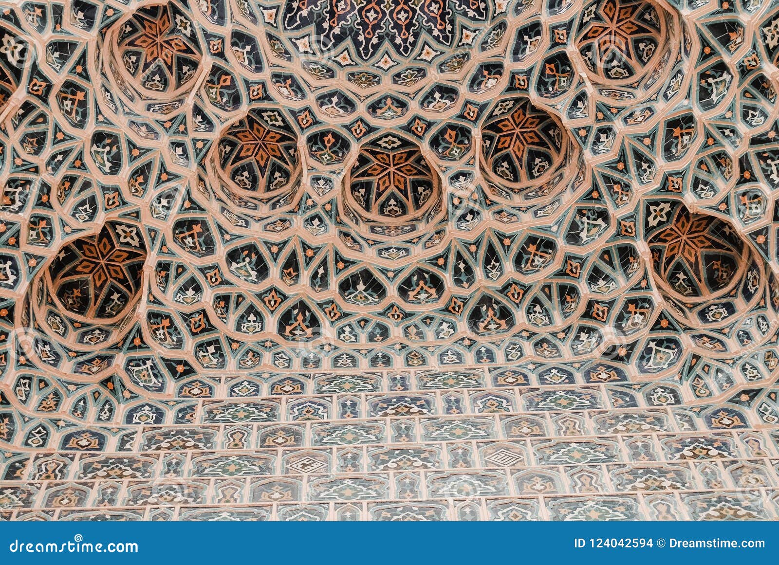 Gur-e Amir Mausoleum Wall Patterns Samarkand Editorial Stock Image ...