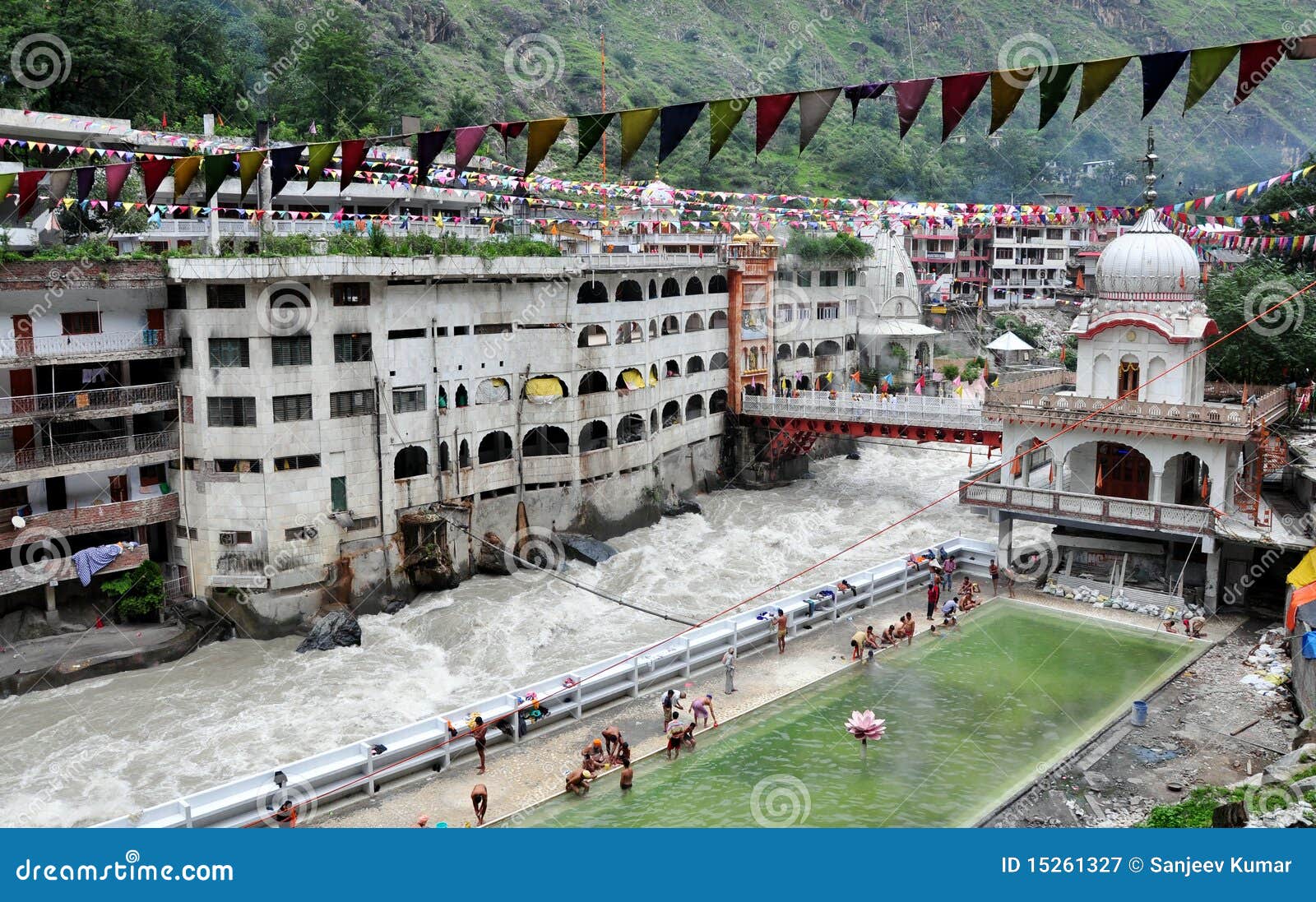 Gurdwara Manikaran Sahib Ji Editorial Photography - Image of buildings ...