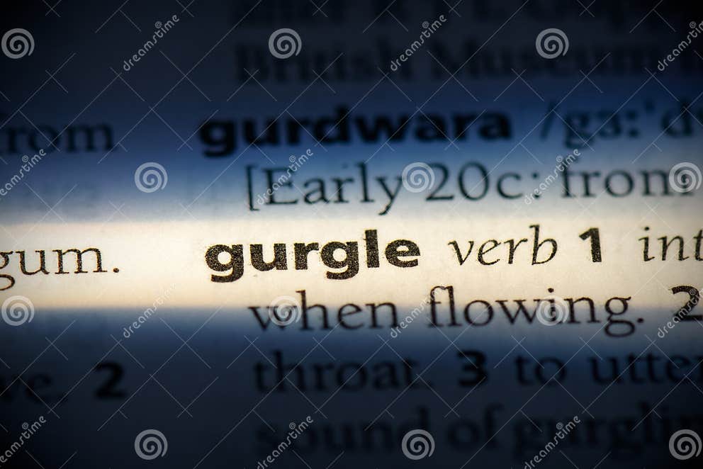 Gurgle stock photo. Image of english, printed, focus - 161576542