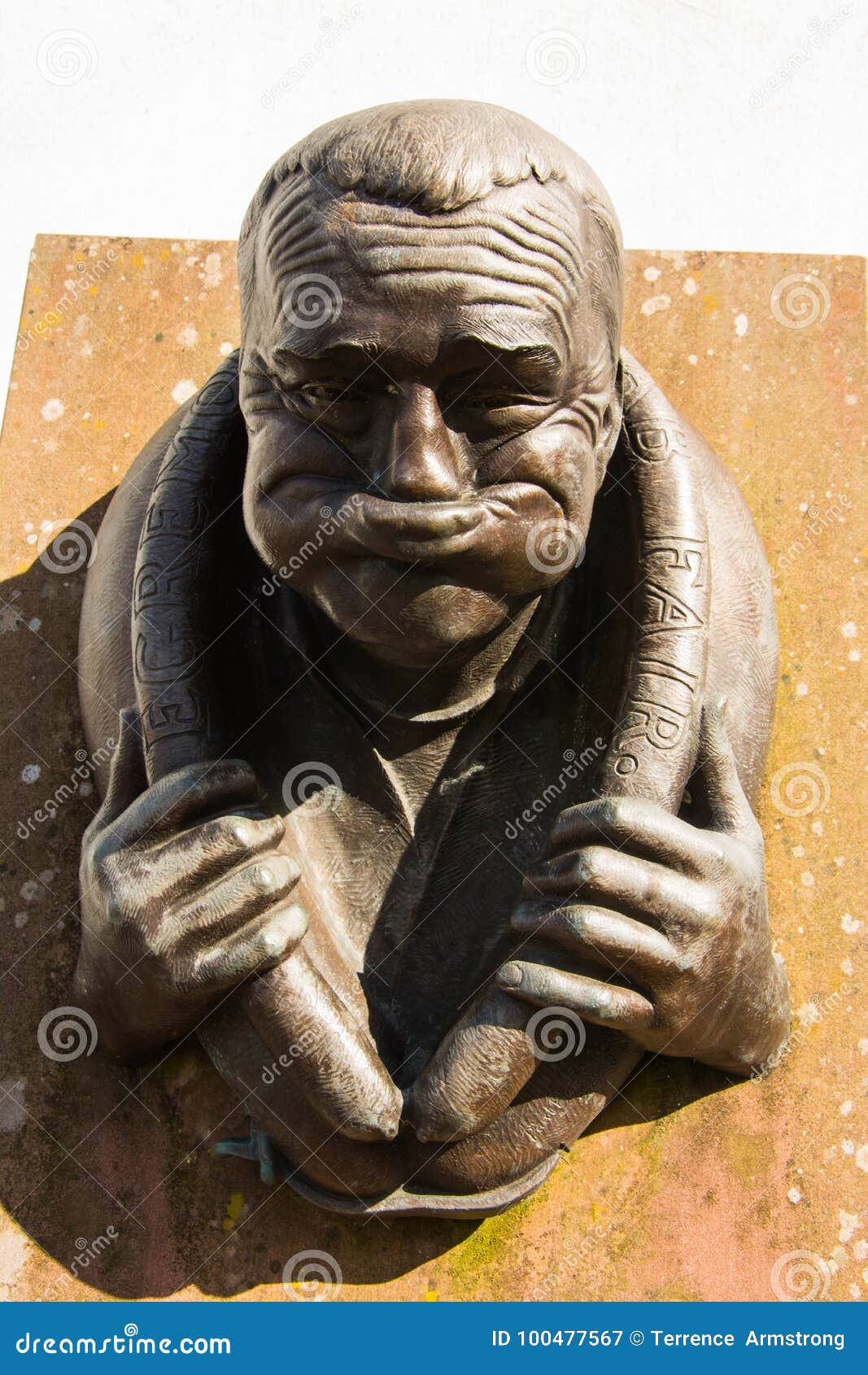 Gurning Statue in Egremont West Cumbria Editorial Photography - Image ...