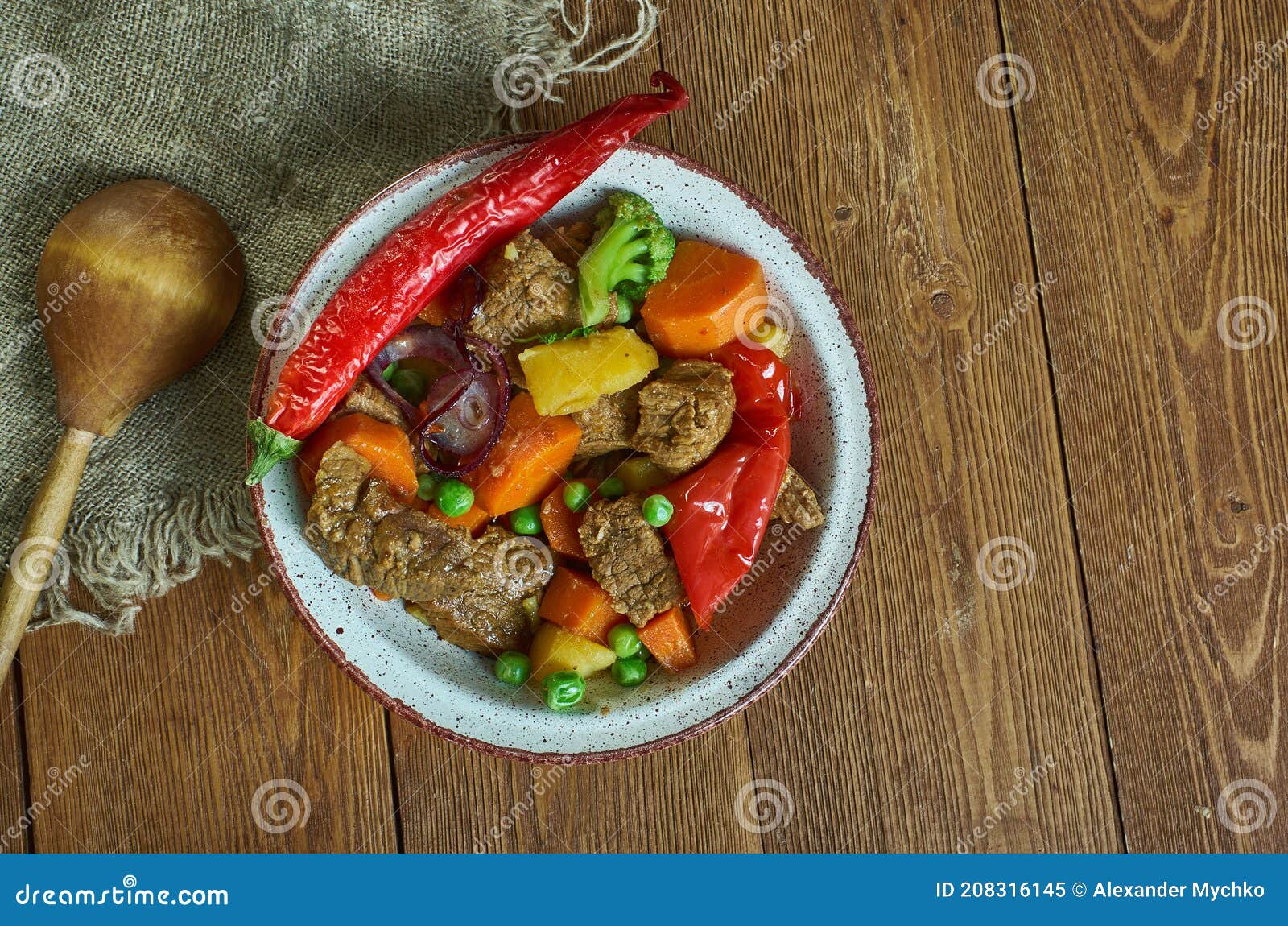 Gursan stock image. Image of onion, dinner, beef, gursan - 208316145