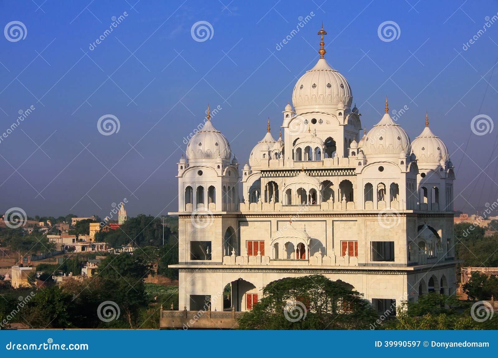 Gurudwara Temple in Pushkar, India Stock Image - Image of architecture ...