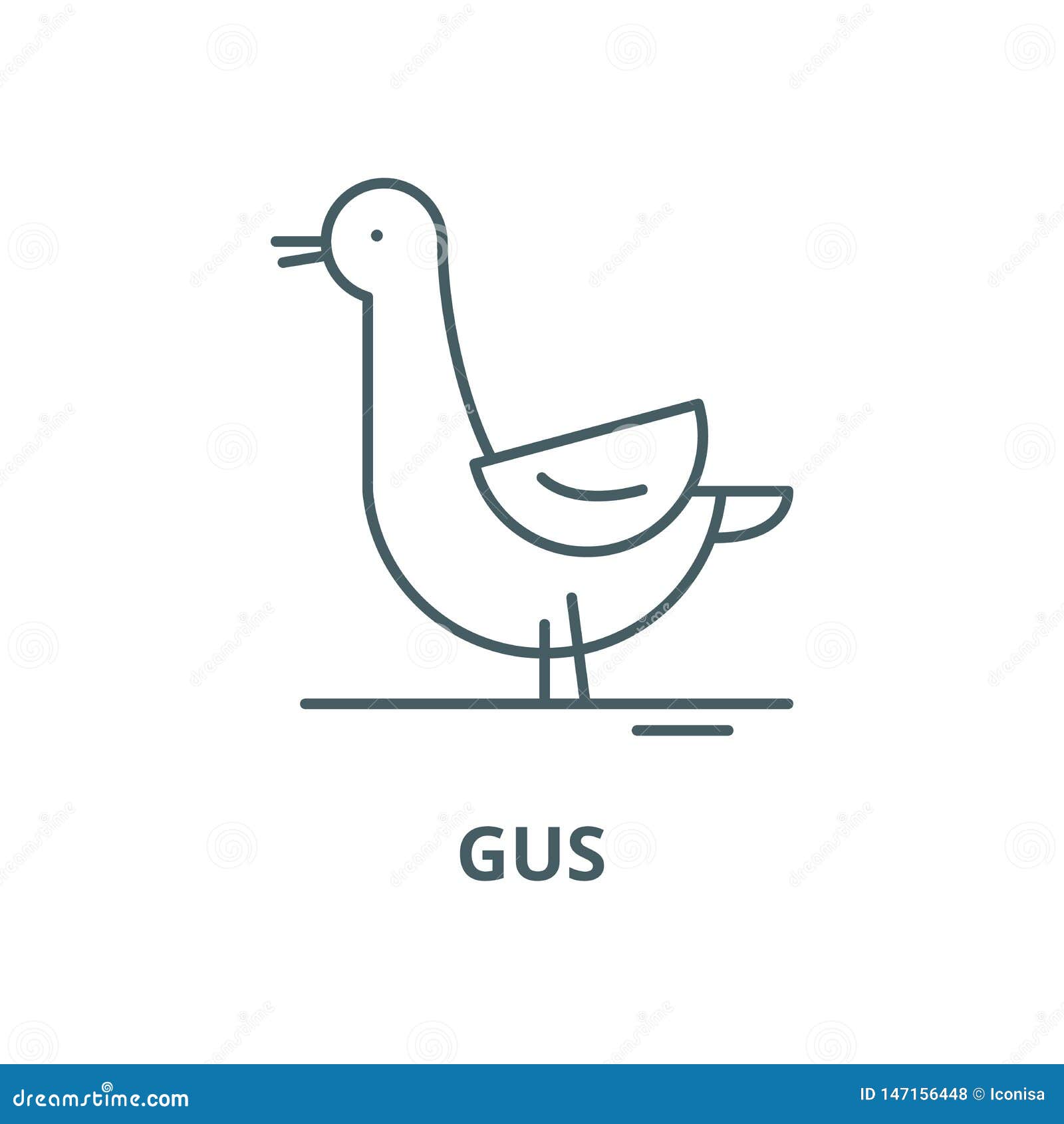 Gus Vector Line Icon, Linear Concept, Outline Sign, Symbol Stock Vector ...