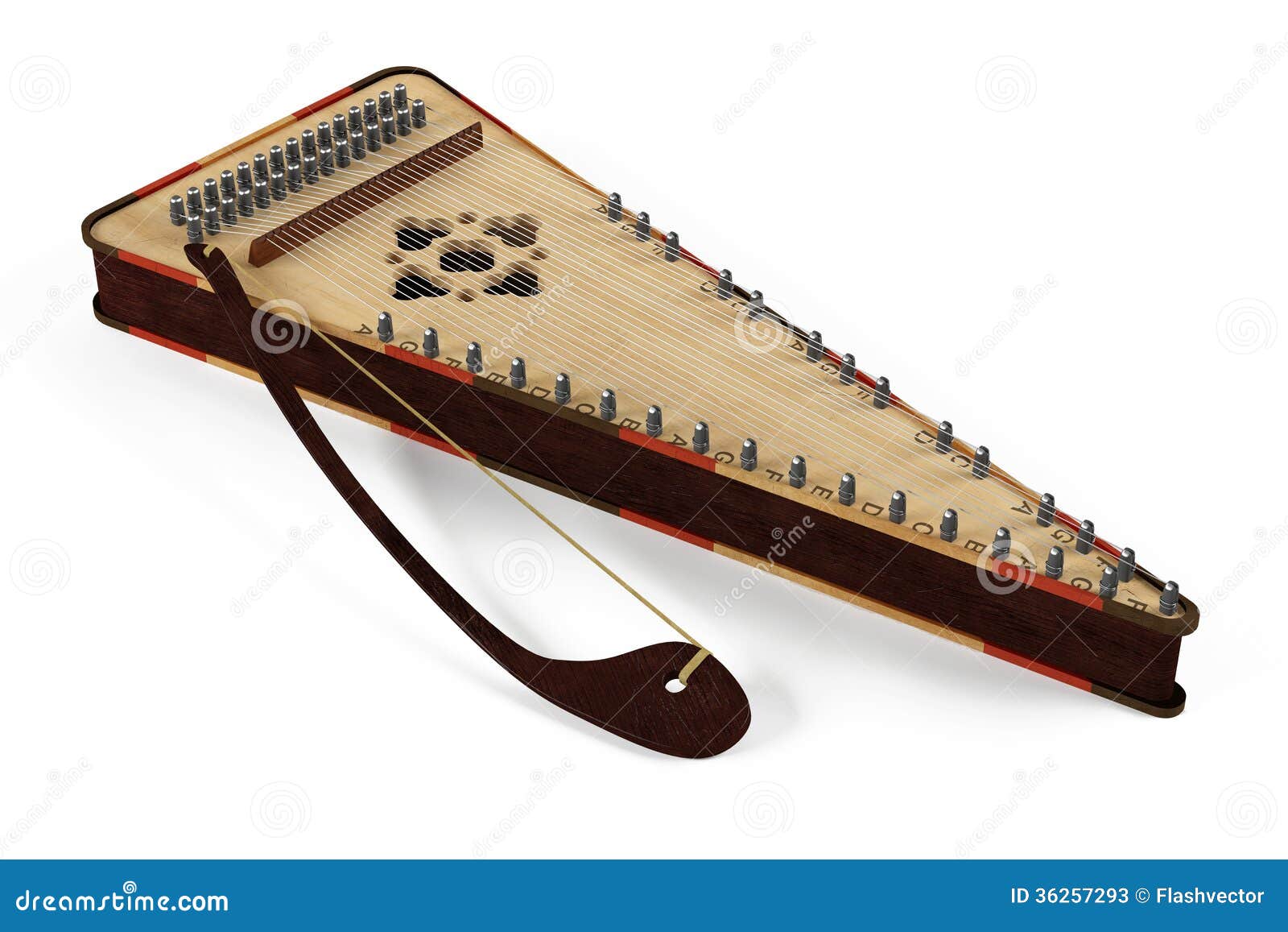 Gusli Del Salterio Isolato Fotografie Stock - Immagine: 36257293