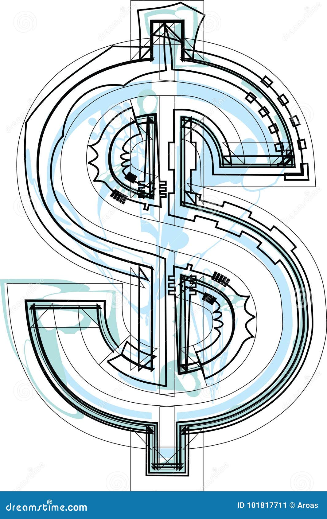 Guss-Symbolillustration vektor abbildung. Illustration von ikone ...