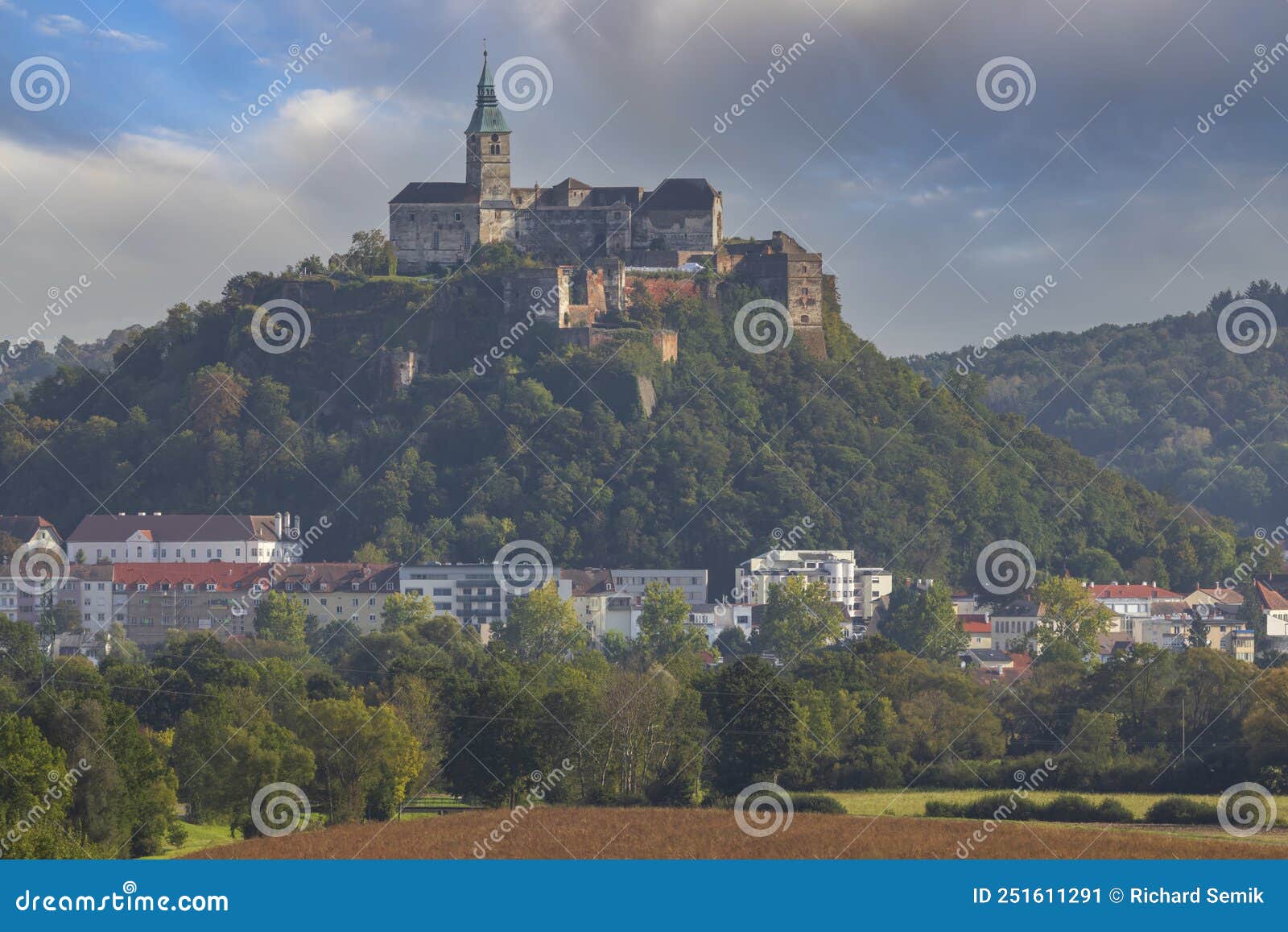 Gussing Castle in Burgenland, Eastern Austria Stock Image - Image of ...