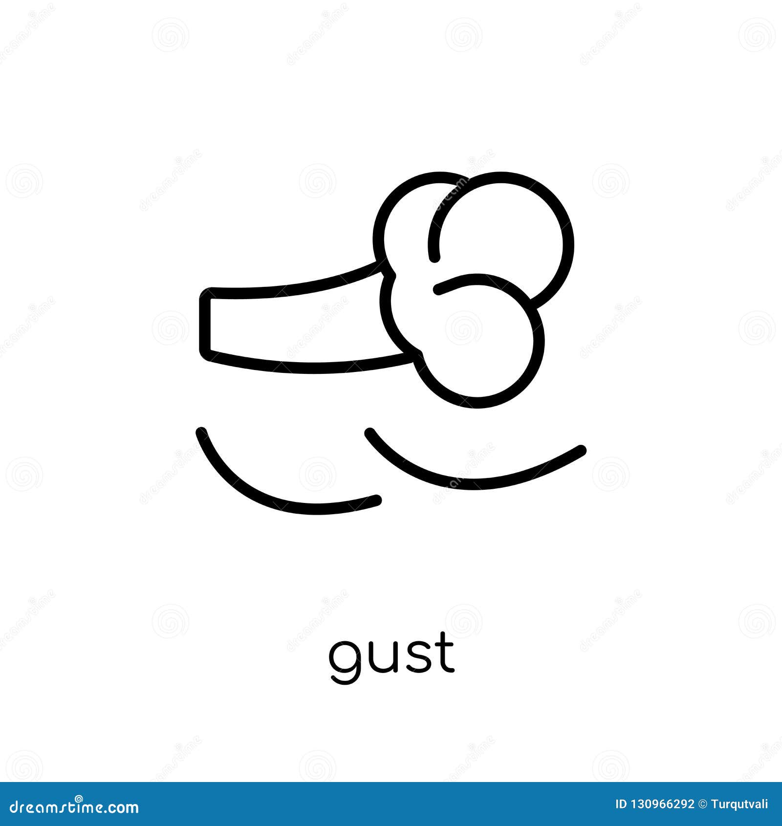Gust Icon. Trendy Gust Logo Concept On White Background From Wea ...