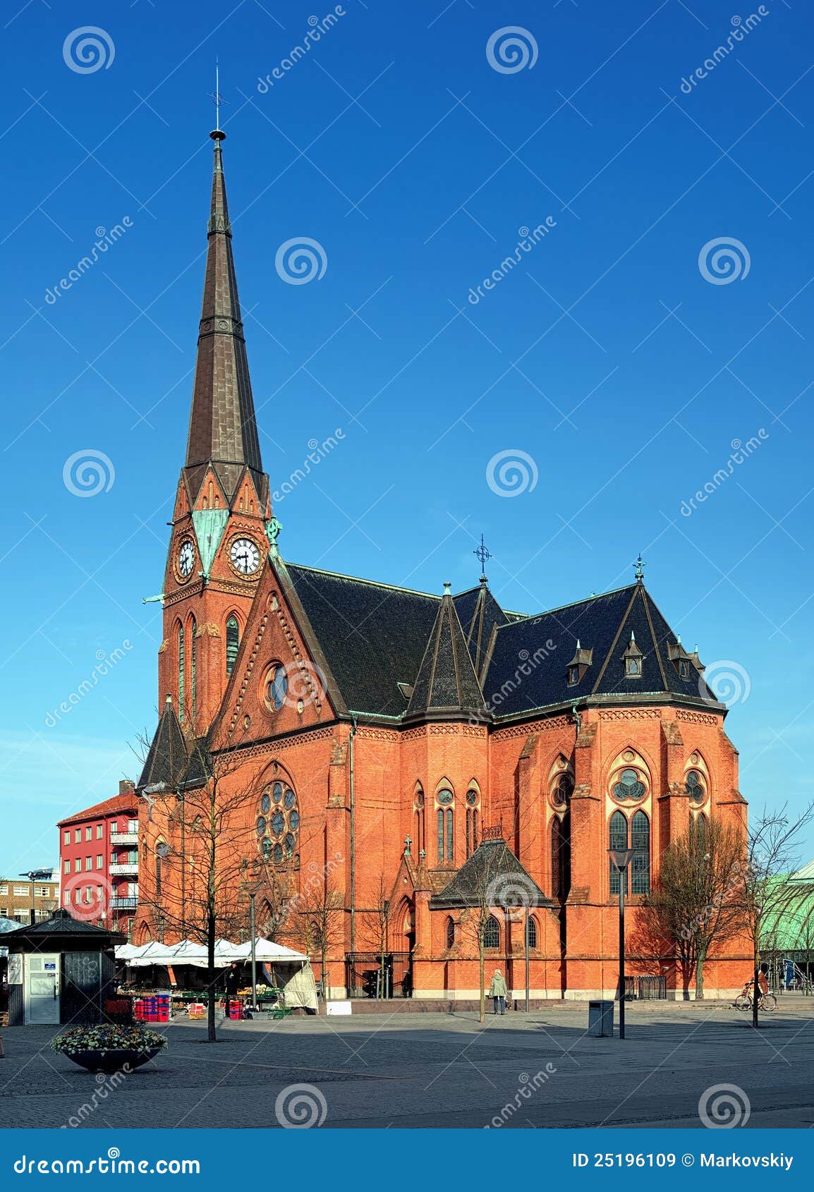 Gustav Adolf Church in Helsingborg, Sweden Stock Image - Image of ...