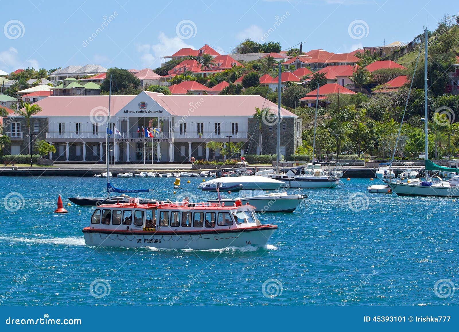 Gustavia Views, St Barths, Caribbean Editorial Photo - Image of houses ...
