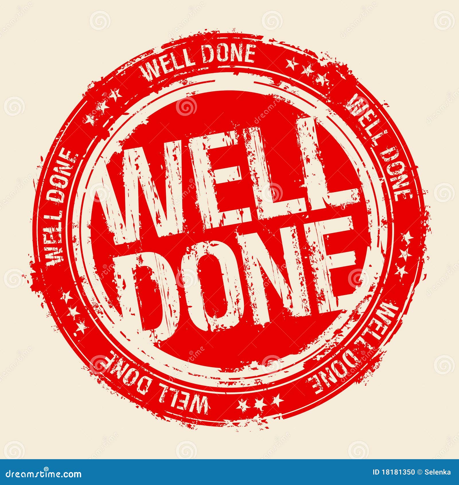 Gut gemachter Stempel. stock abbildung. Illustration von dokument ...