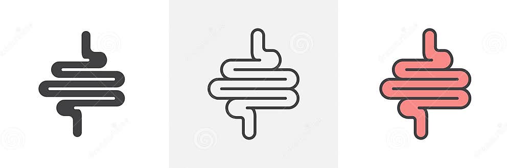 Gut icon vector stock illustration. Illustration of gastrointestinal ...