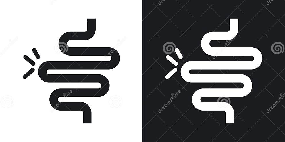 Gut icon vector stock illustration. Illustration of colon - 348263166