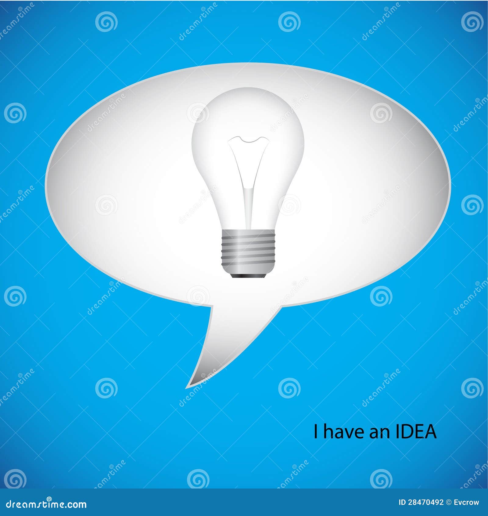 Gute Idee vektor abbildung. Illustration von form, blau - 28470492