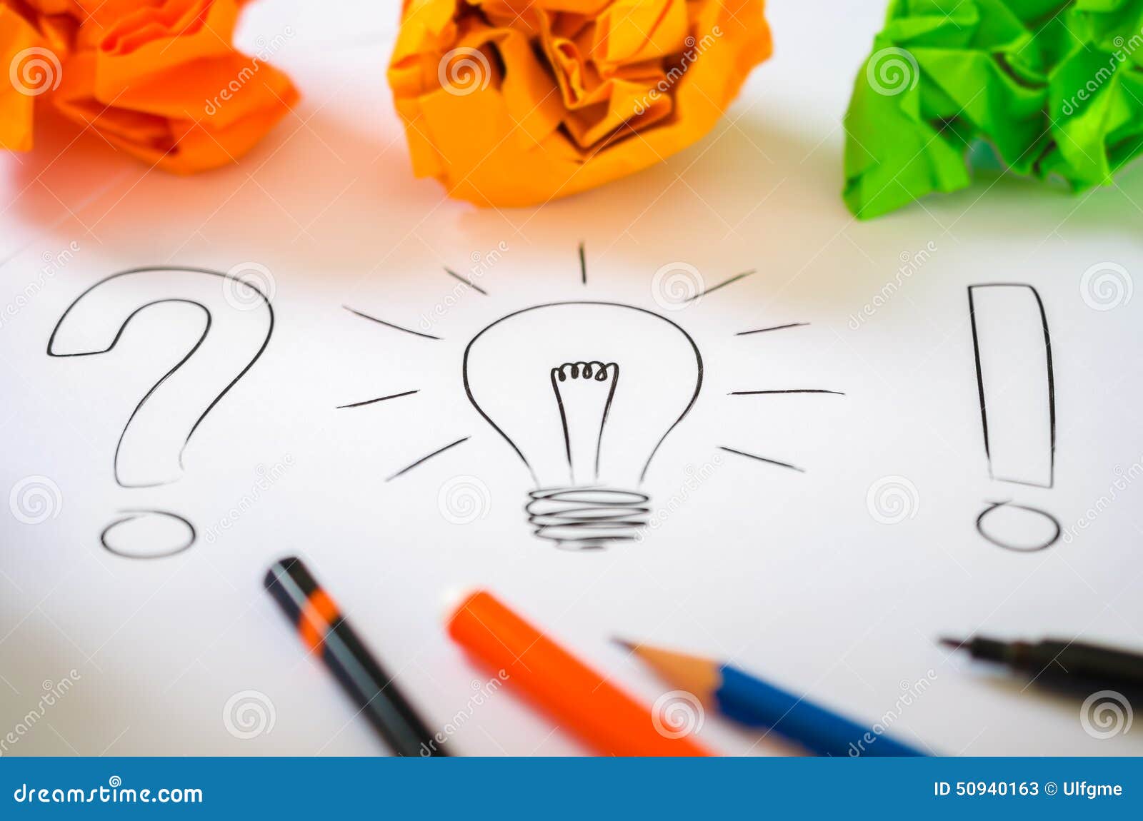 Gute Idee stockbild. Bild von lack, zeichnung, lernen - 50940163