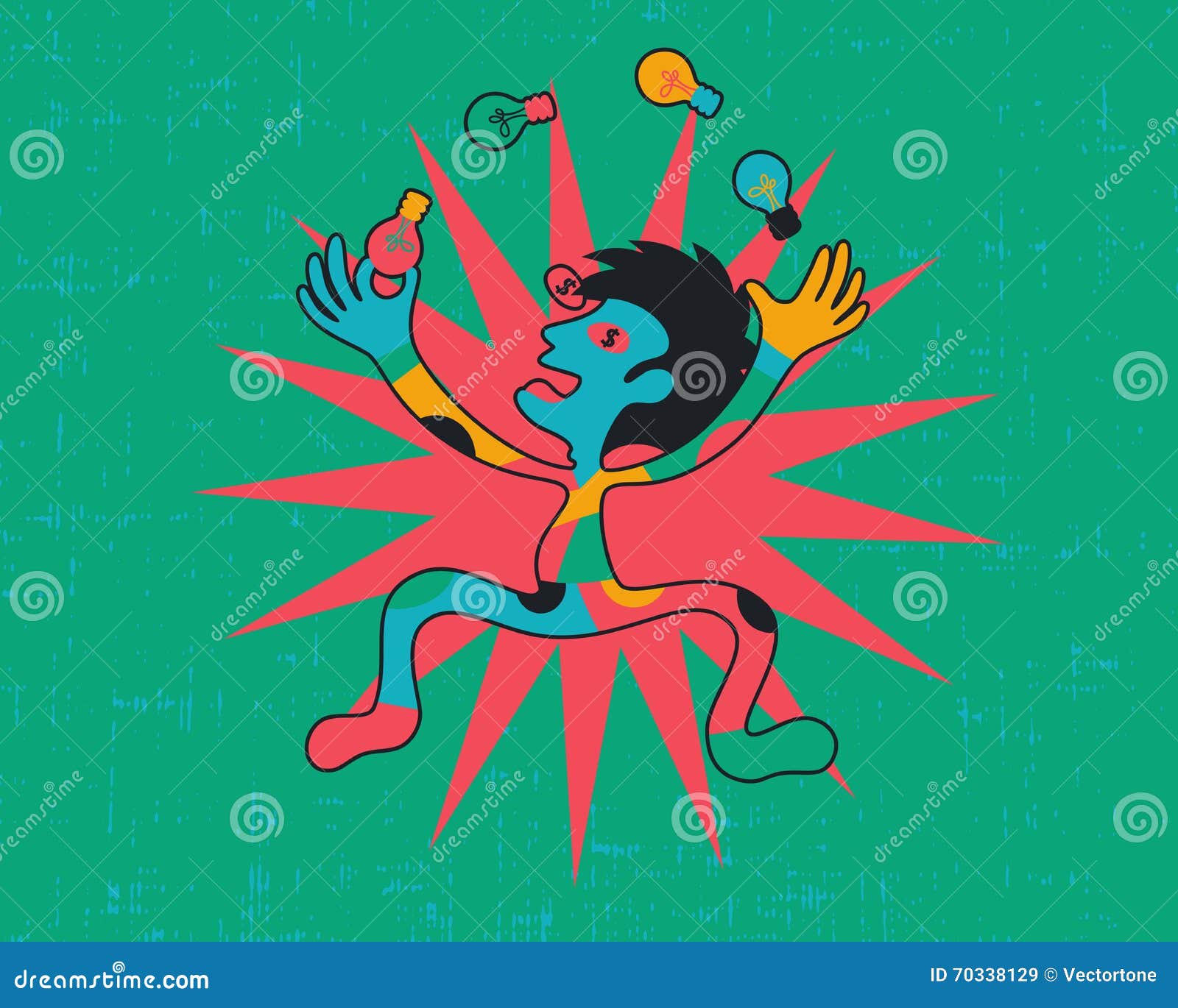 Gute Idee haben vektor abbildung. Illustration von konzept - 70338129