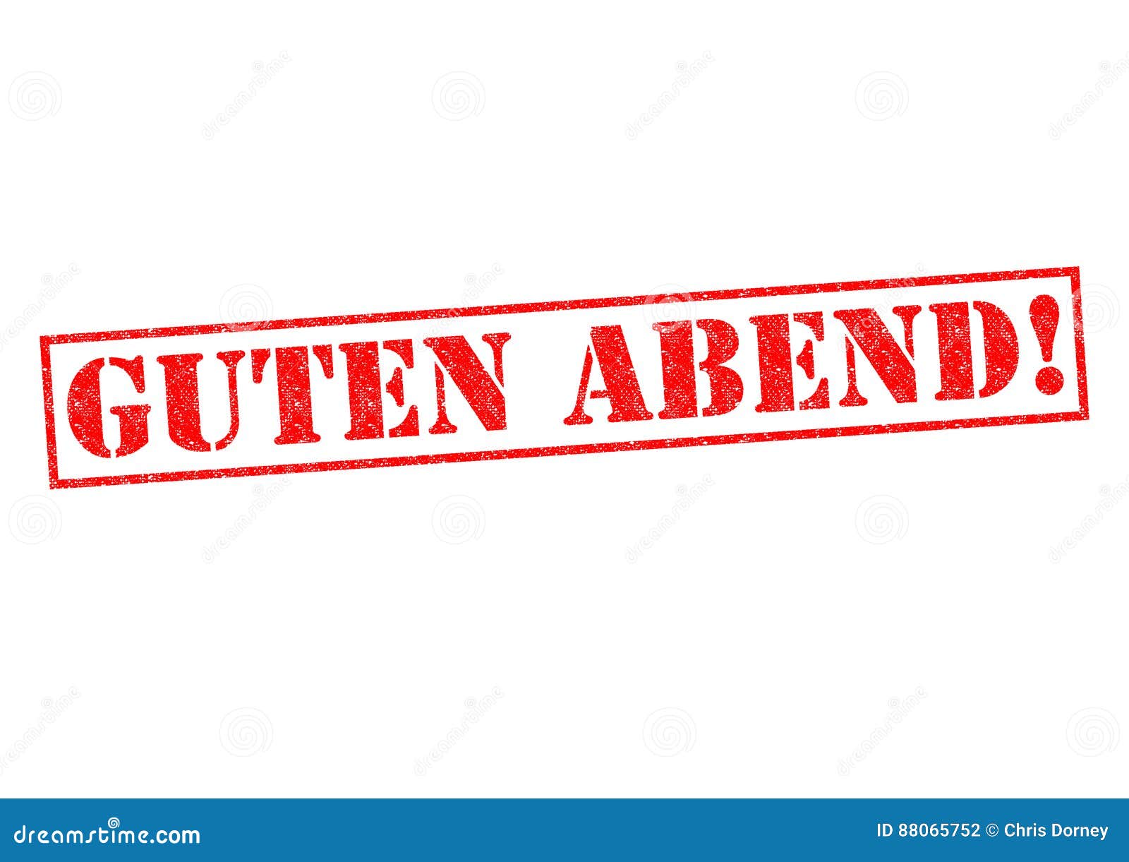 Guten Abend Phrase Handwritten With A Calligraphy Brush. Good Evening ...