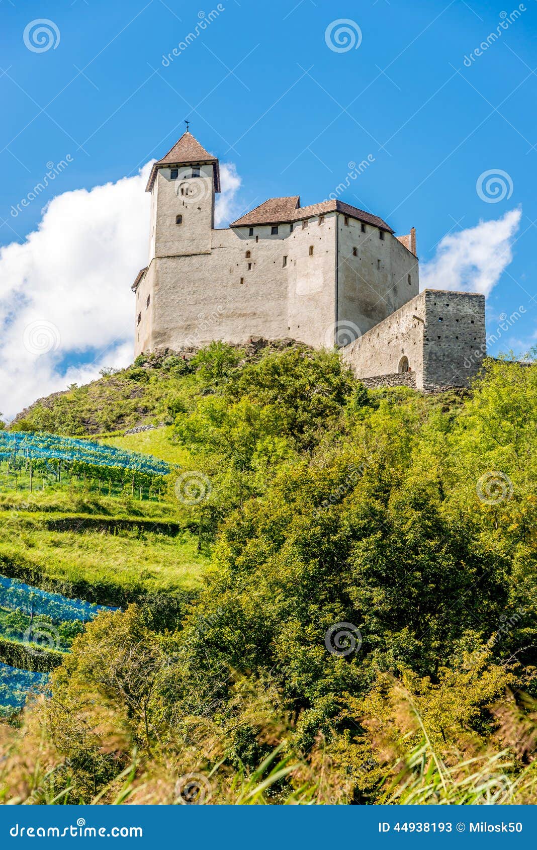 Gutenberg Castle in Balzers Stock Image - Image of traveling ...