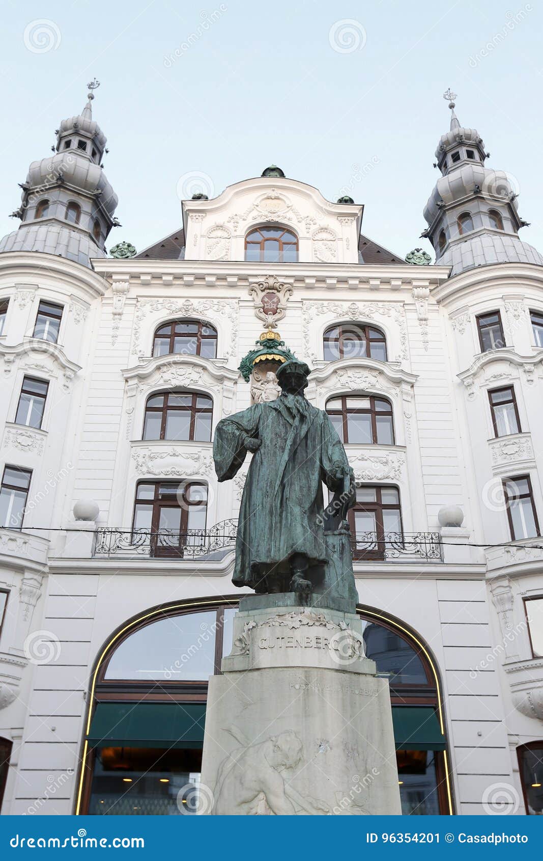 Gutenberg Memorial in Vienna, Austria Stock Image - Image of city ...