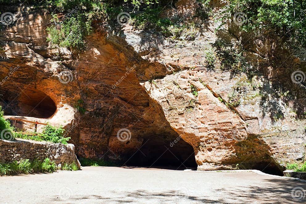 Gutmanis cave stock image. Image of inside, outside, beautiful - 19798849